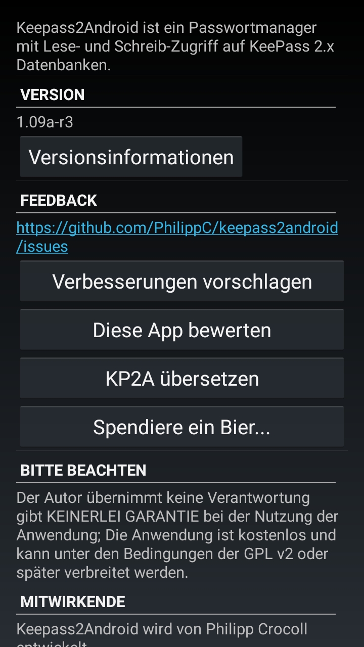[UX] Missing navigation / back arrow · Issue #1749 · PhilippC/keepass2android · GitHub