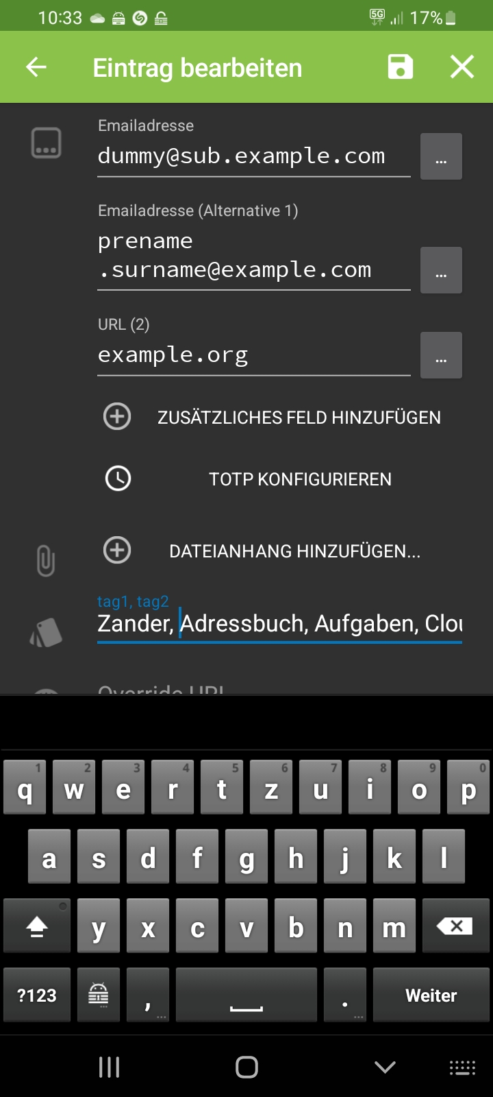 Feature Request: Sort tags alphanumerically · Issue #1707 · PhilippC/keepass2android · GitHub