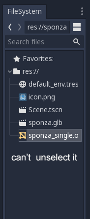 Can't unselect items selected in FileSystem window · Issue #27546 · godotengine/godot · GitHub