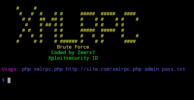 GitHub - zeerx7/xmlrpc-bf