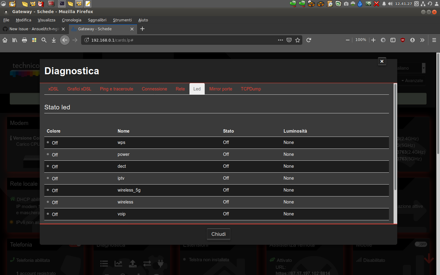 led spenti dopo upgrade a 2.1.0 · Issue #717 · Ansuel/tch-nginx-gui · GitHub