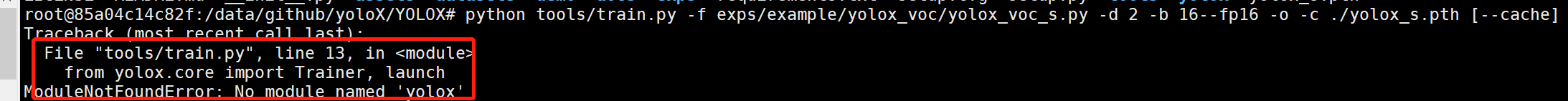 ModuleNotFoundError: No module named 'yolox' · Issue #1022 · Megvii-BaseDetection/YOLOX · GitHub
