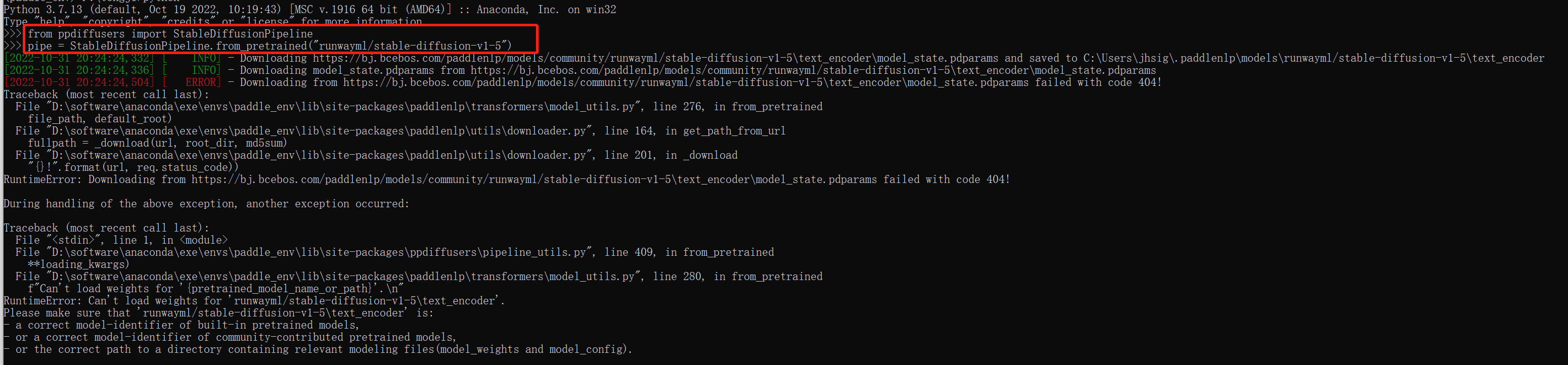 stable-diffusion-v1-4 · Issue #3618 · PaddlePaddle/PaddleNLP · GitHub