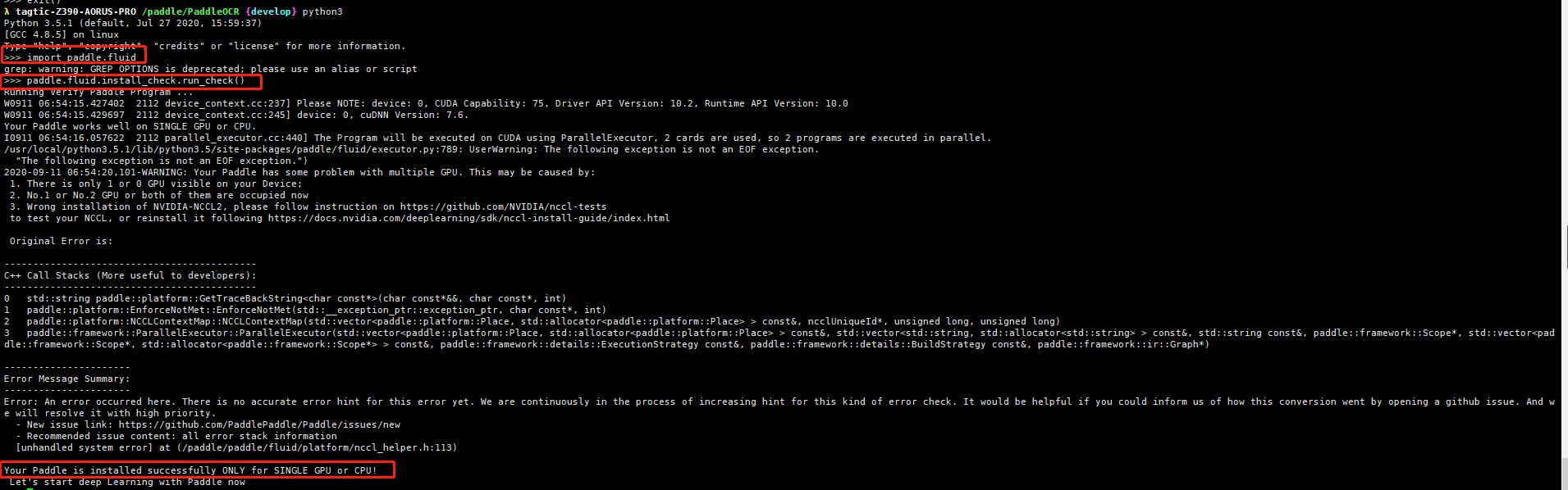 训练报错 · Issue #703 · PaddlePaddle/PaddleOCR · GitHub