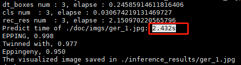 基于python引擎推理，速度过慢 · Issue #1195 · PaddlePaddle/PaddleOCR · GitHub