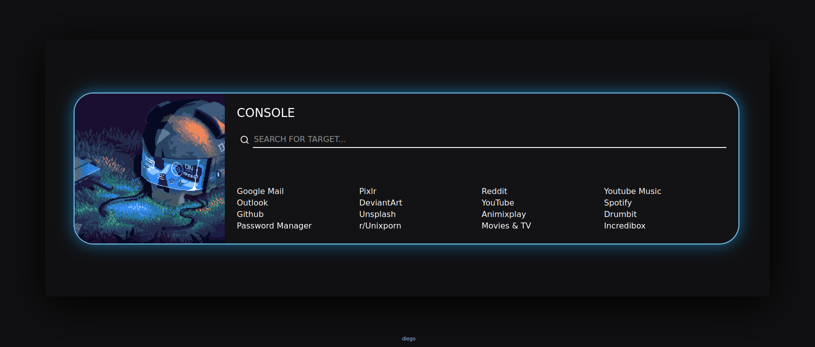 GitHub - d-solis/StartpageV3: CONSOLE | THE STARTPAGE