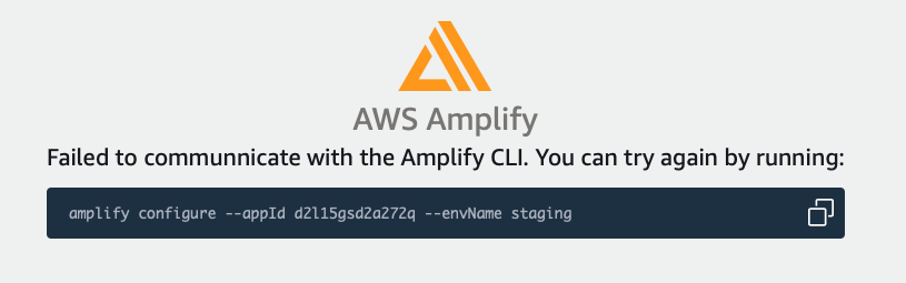 Issue with connecting frontend application with amplify backend · Issue ...