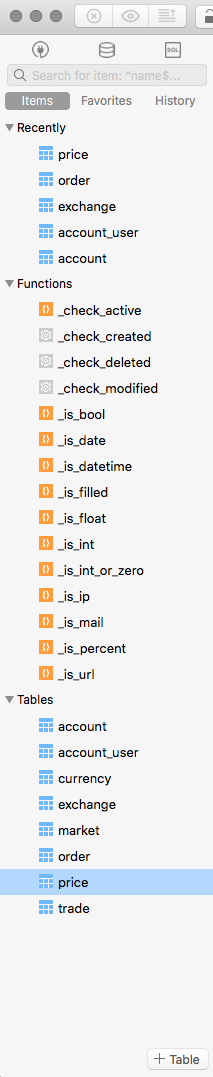 Feature request : UI polish - Function list below tables · Issue #517 · TablePlus/TablePlus · GitHub