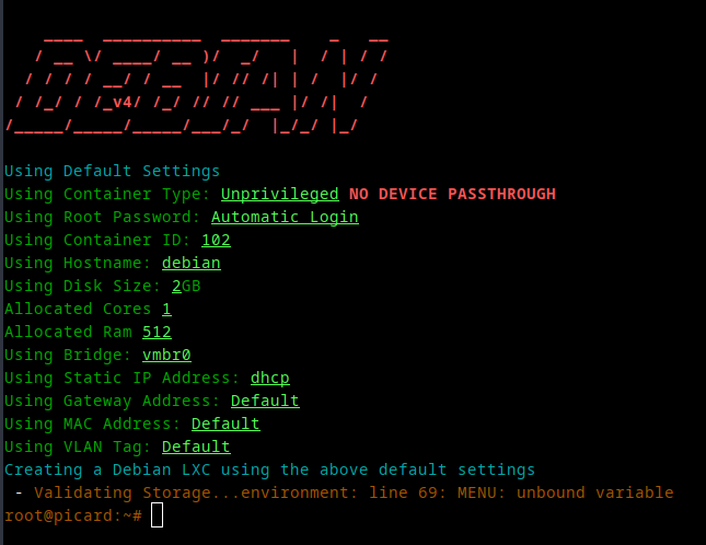 Creating Proxmox LXC Fails · Issue #667 · tteck/Proxmox · GitHub