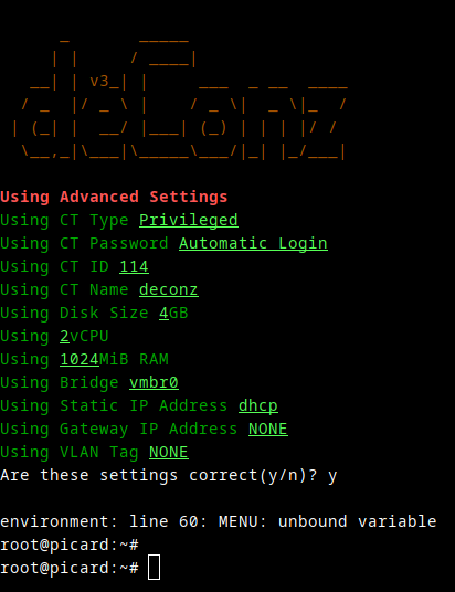 Creating Proxmox LXC Fails · Issue #667 · tteck/Proxmox · GitHub