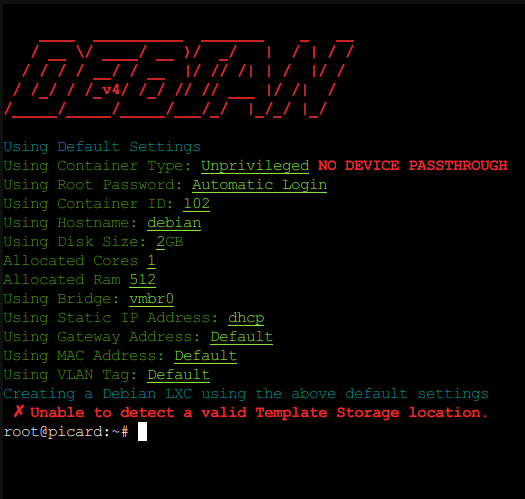 Creating Proxmox LXC Fails · Issue #667 · tteck/Proxmox · GitHub