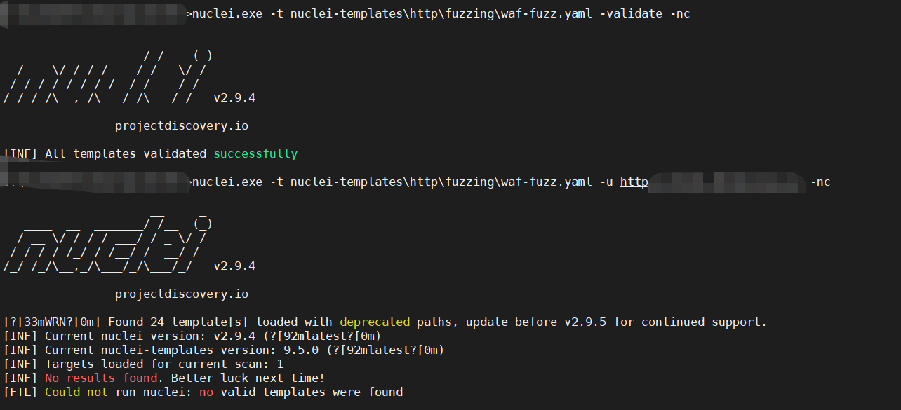 nuclei-templates\http\fuzzing\waf-fuzz.yaml in nuclei 2.9.4 error ...