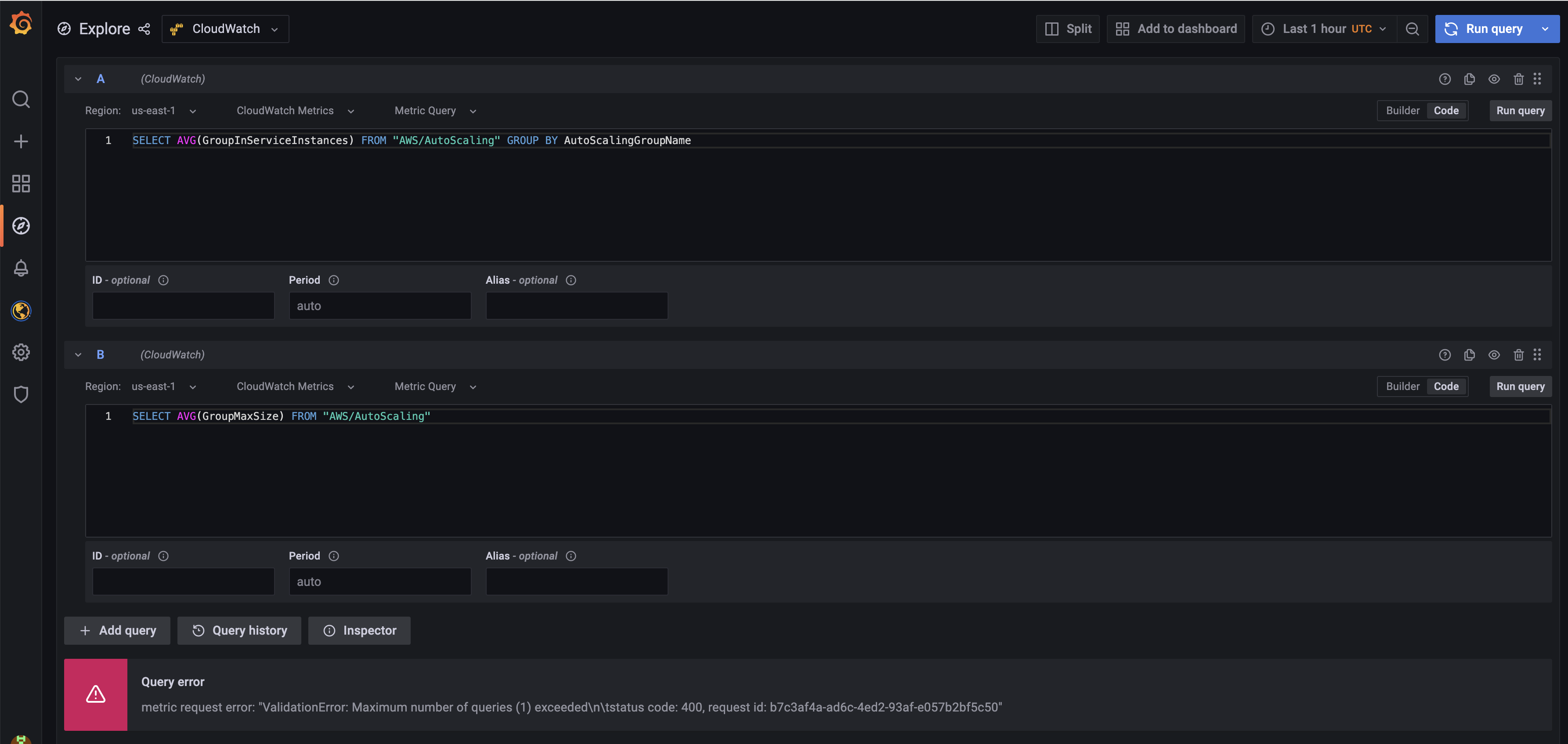 Cloudwatch Metric Query Fails When 2 Queries Run In Same Request 