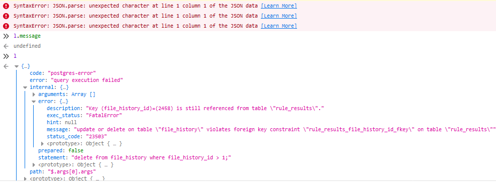 Hasura console doesnt shows error notifications in RUN SQL in CLI mode · Issue #2438 · hasura ...