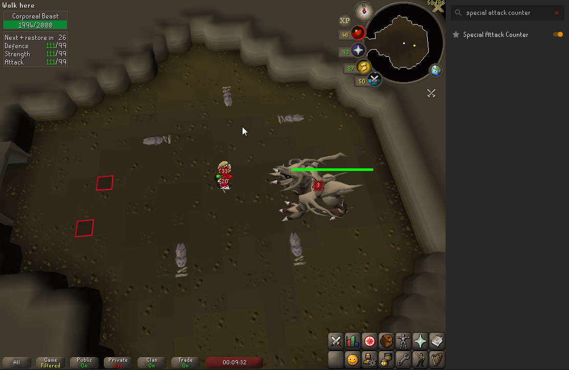 Special Attack Counter doesn't show up for 200m exp · Issue #7125 · runelite/runelite · GitHub