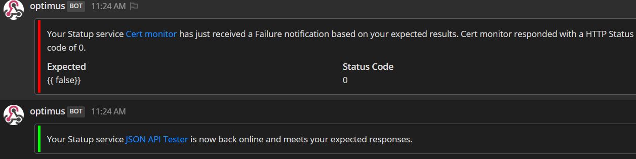 Issues with Slack notifications · Issue #85 · statping/statping · GitHub