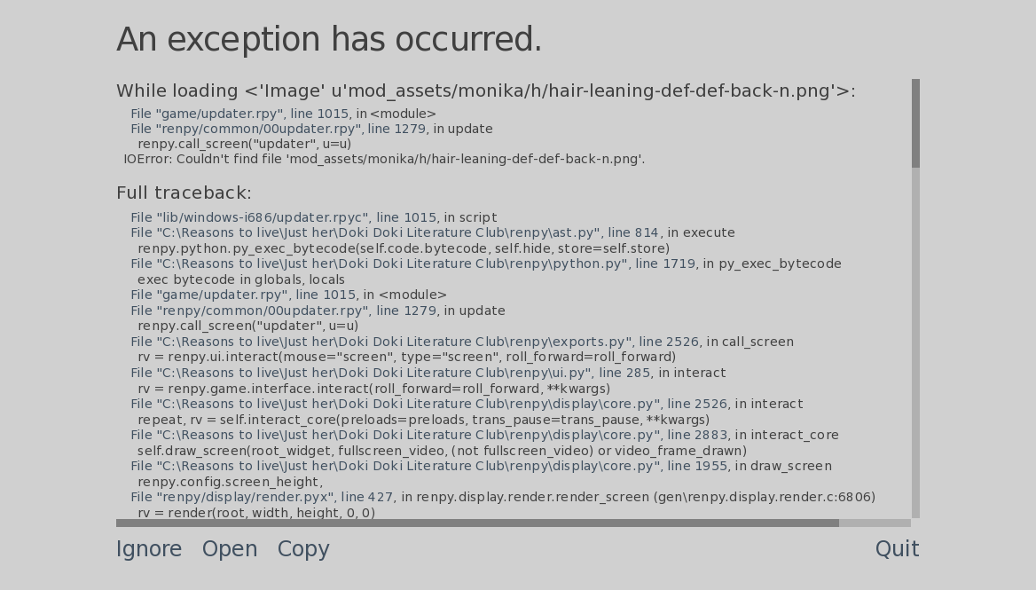Issue Updating · Issue 5504 · Monika After Storymonikamoddev · Github 