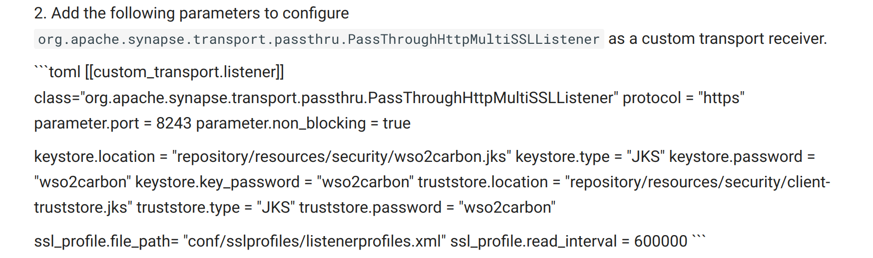 Formatting Issues In Multi Transport Doc · Issue 6993 · Wso2 Docs Apim · Github