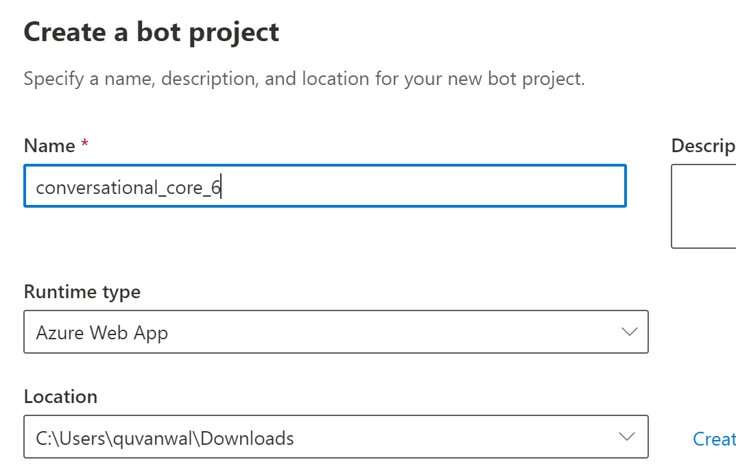 Template Name Should Be Project Name · Issue 7268 · Microsoft Botframework Composer · Github