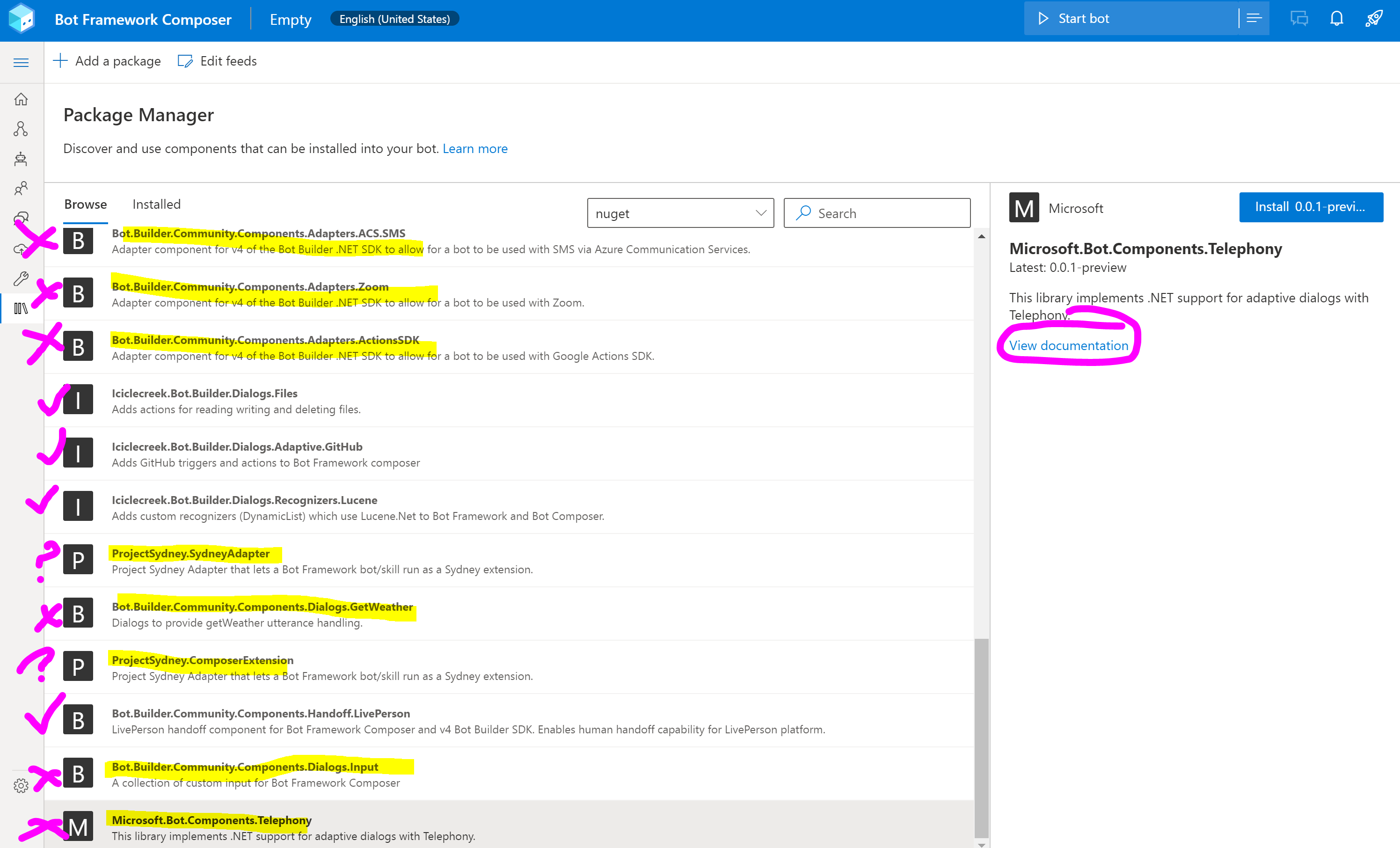 Package manager: view documentation in many packages 404 and some missing · Issue #7607 ...