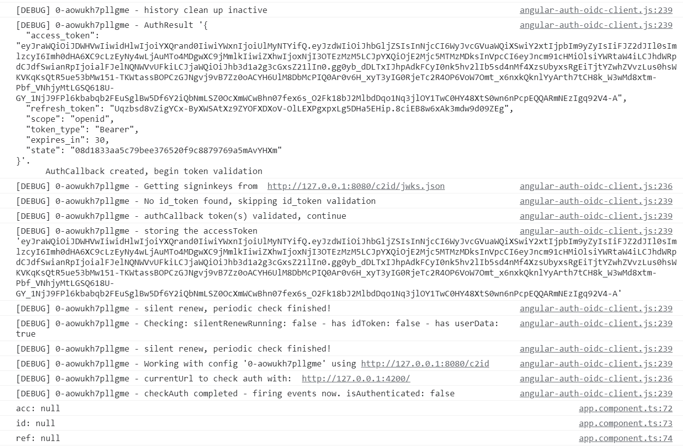 Tokens are missing after calling the refresh token · Issue #1190 · damienbod/angular-auth-oidc ...