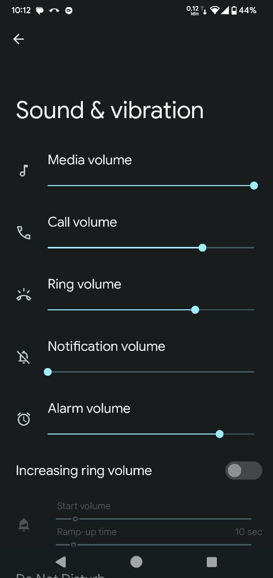 notification and ringtone volume not as separated slider, yet · Issue ...