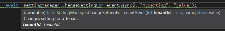 Using SettingManager for tenants · Issue #4243 · abpframework/abp · GitHub