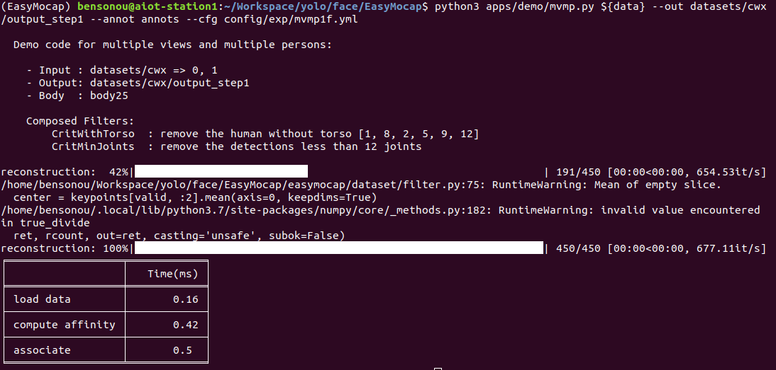 reconstruction error · Issue #247 · zju3dv/EasyMocap · GitHub
