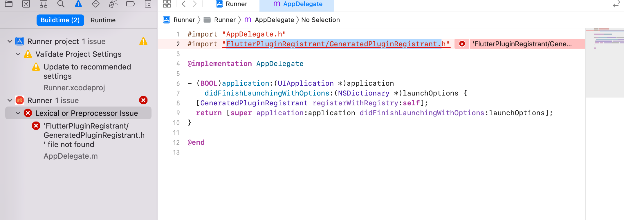 iOS Archive -> Lexical or Preprocessor Issue Group 'FlutterPluginRegistrant ...