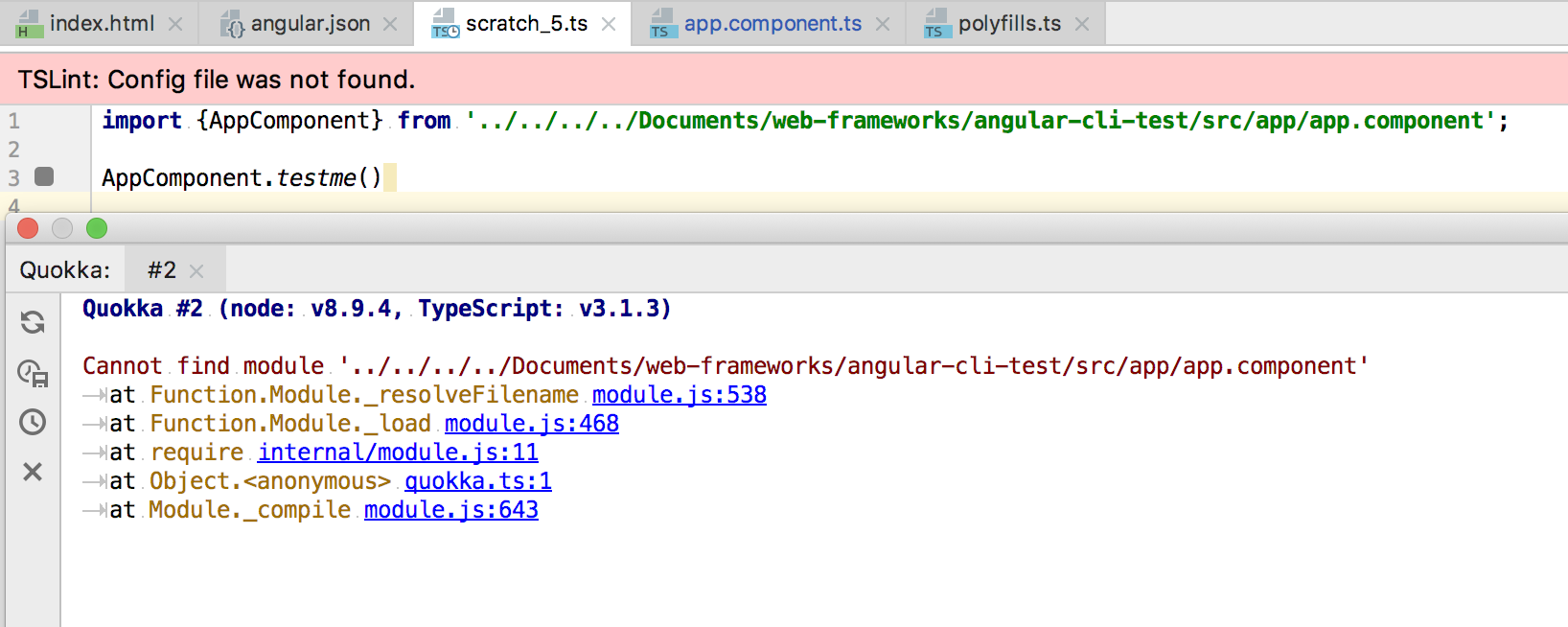 Quokka couldn't find my project · Issue #282 · wallabyjs/quokka · GitHub