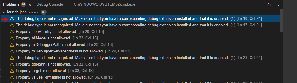 debug `type` not recognized · eclipse-theia theia · Discussion #11789 · GitHub