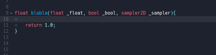 Broken Autocompletion For Shader Parameters Types In Custom Functions