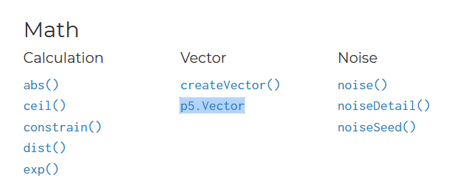 Missing p5.Vector link on Reference Index Page · Issue #5255 ...