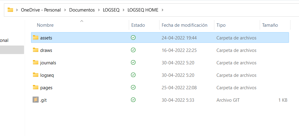 Create md file in pages of journals and pages and add a folder in ...