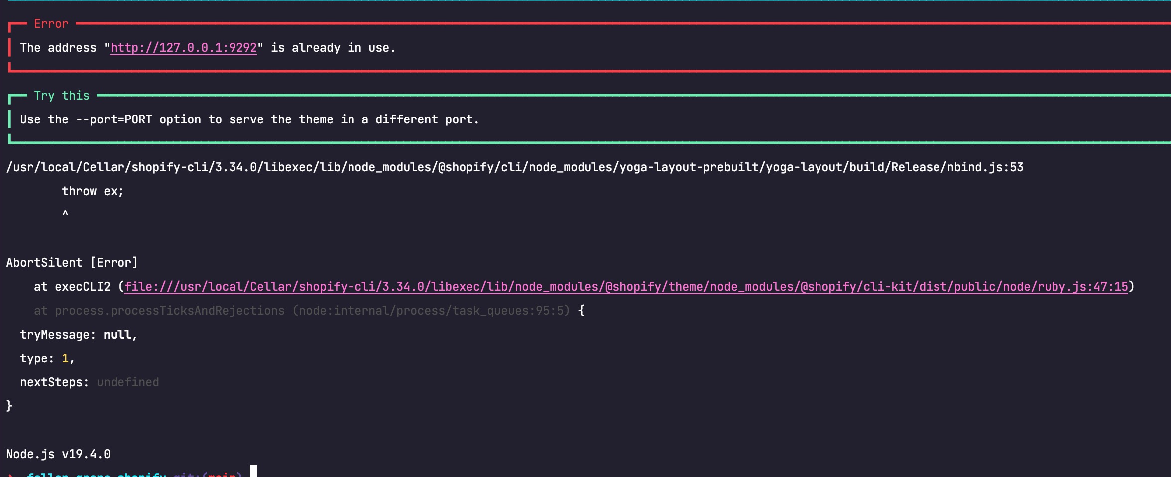 [Bug]: `theme dev` randomly stopping itself · Issue #728 · Shopify/cli · GitHub