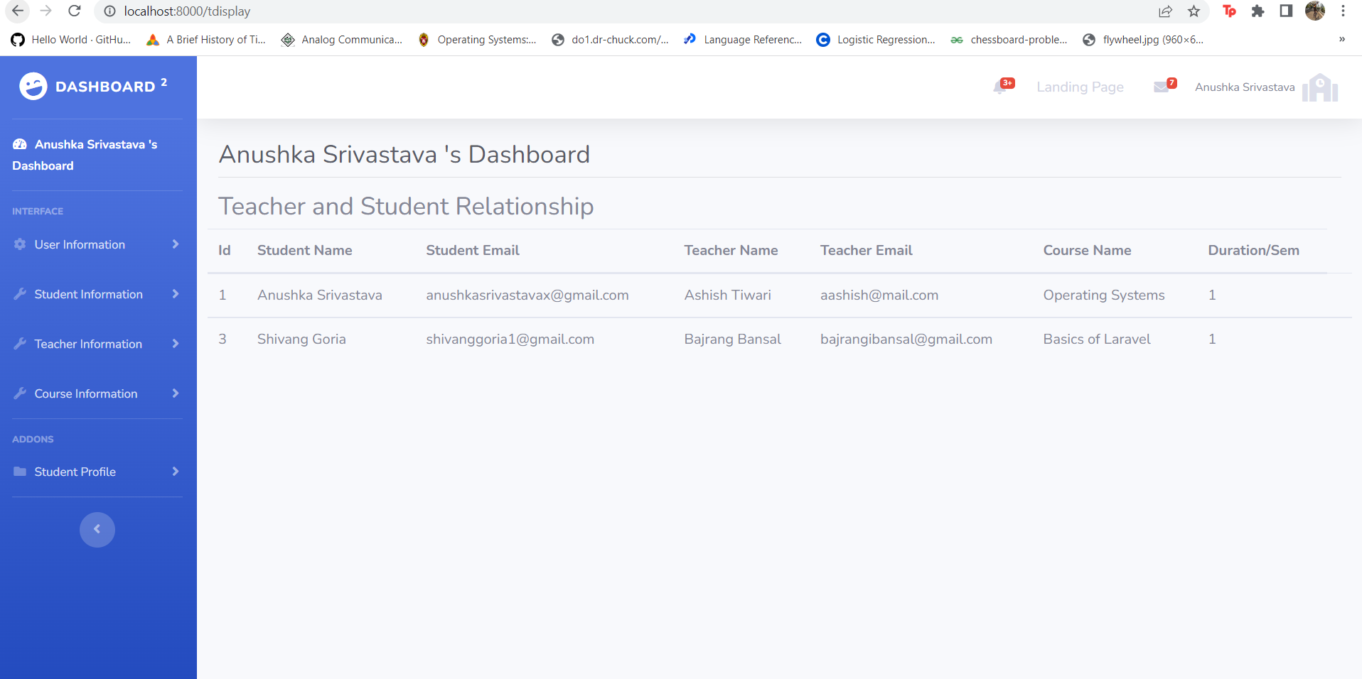 GitHub - xanushkasrivastavax/StudentManagementSystem