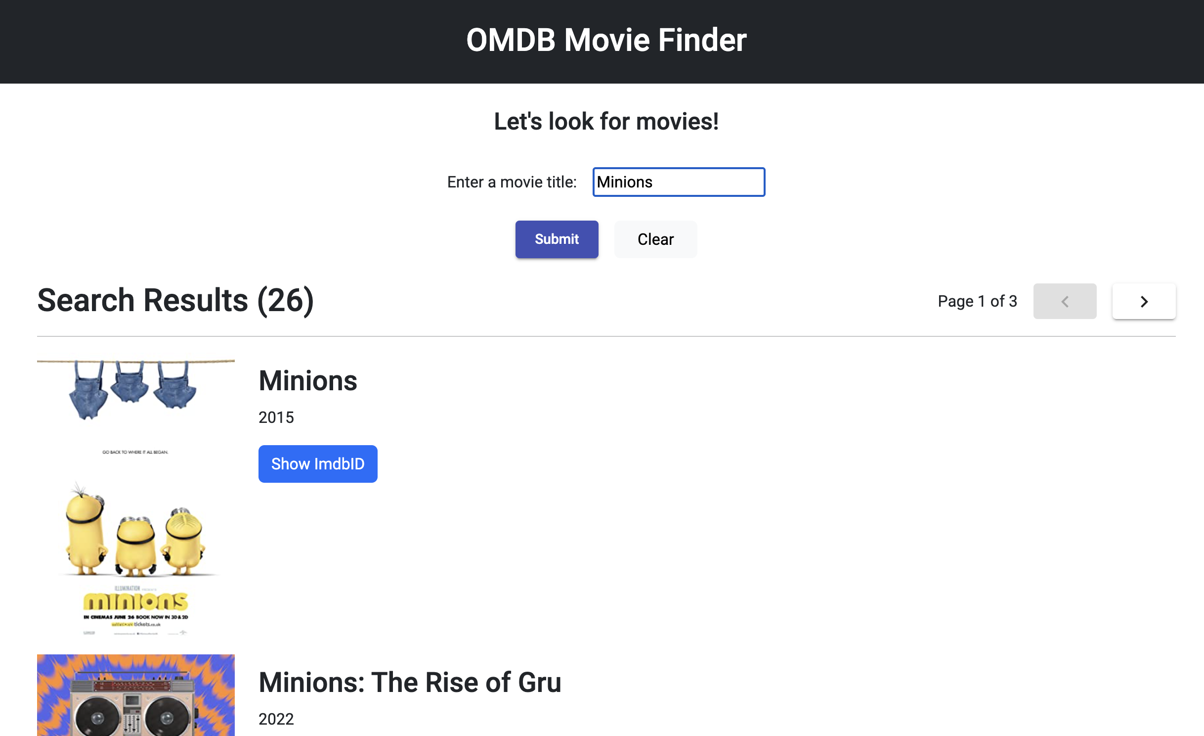 GitHub - patwong92/movie-finder: OMDb movie finder