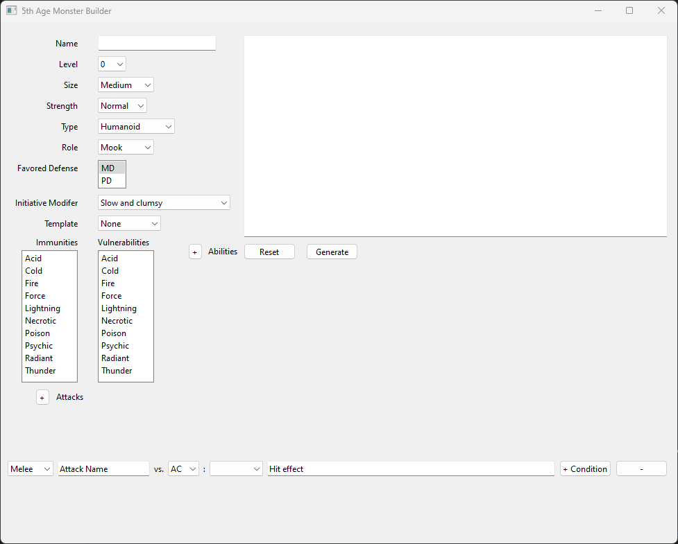 GitHub - tylertitsworth/5th-age-monster-builder: Build Monsters for the 5th Age TTRPG