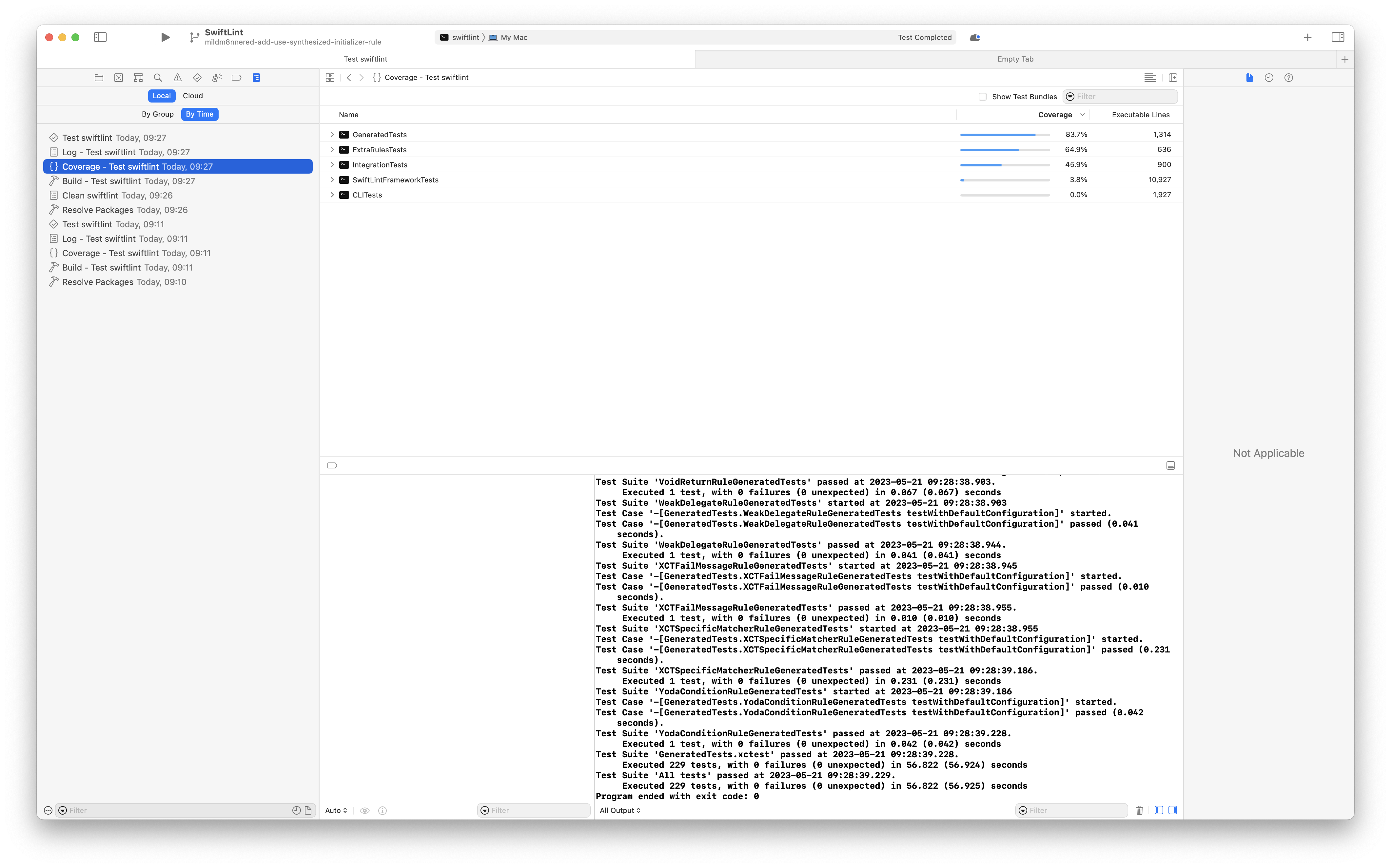 Code Coverage Is Broken Is Only Shown For Test Targets Issue 5026