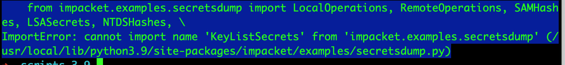Secretsdump Py · Issue 1426 · Fortra Impacket · Github
