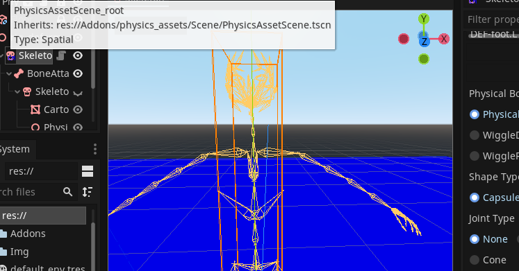 Generate Physical Bones on Skeleton can't work with multi-chained bones · Issue #72395 ...