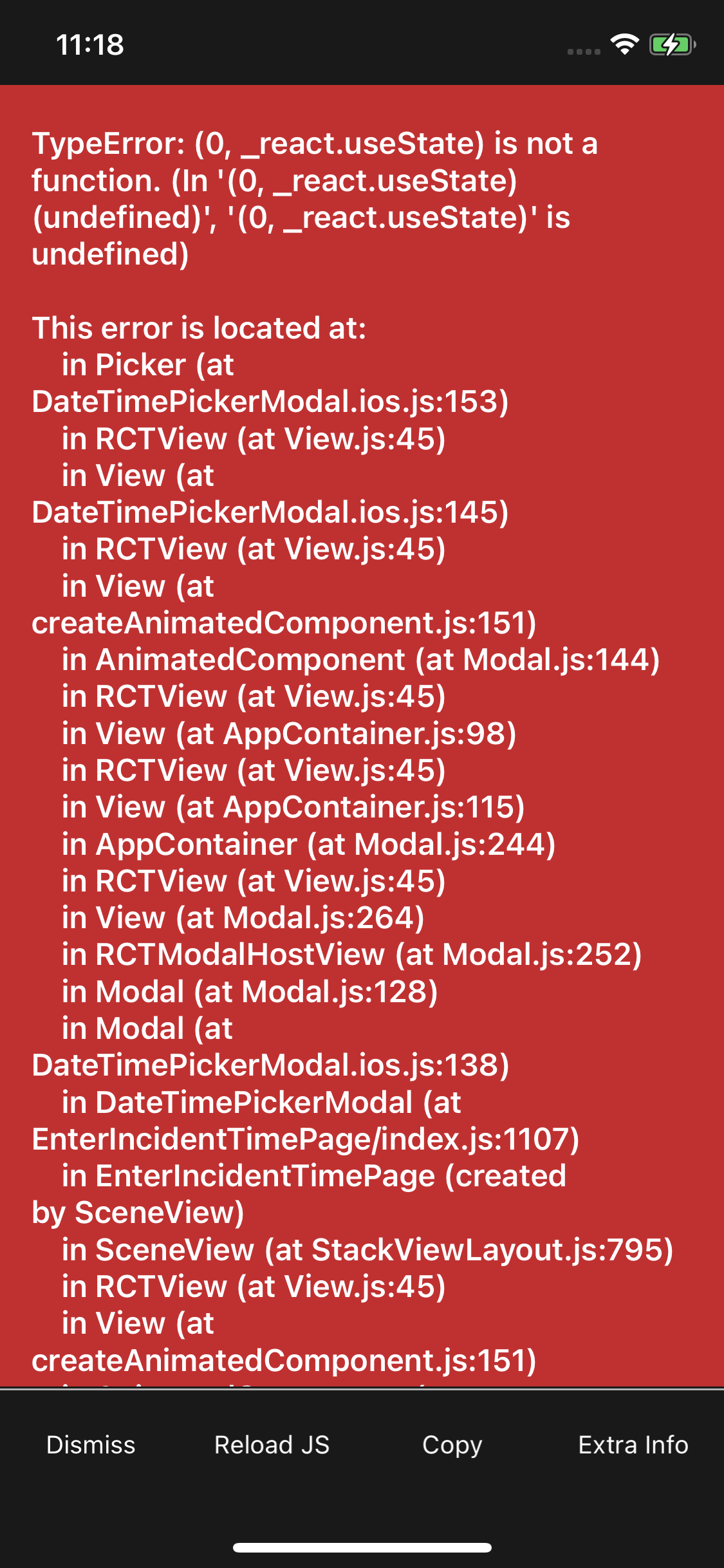 Class Component · Issue 486 · Mmazzaroloreact Native Modal Datetime