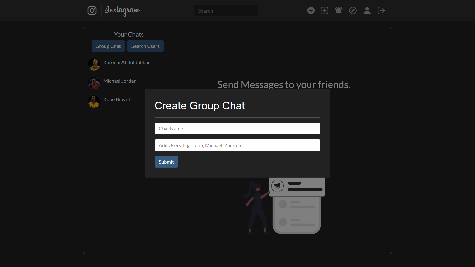 GitHub - Sj1335/Insta-Clone: Insta Clone is made by using React Js