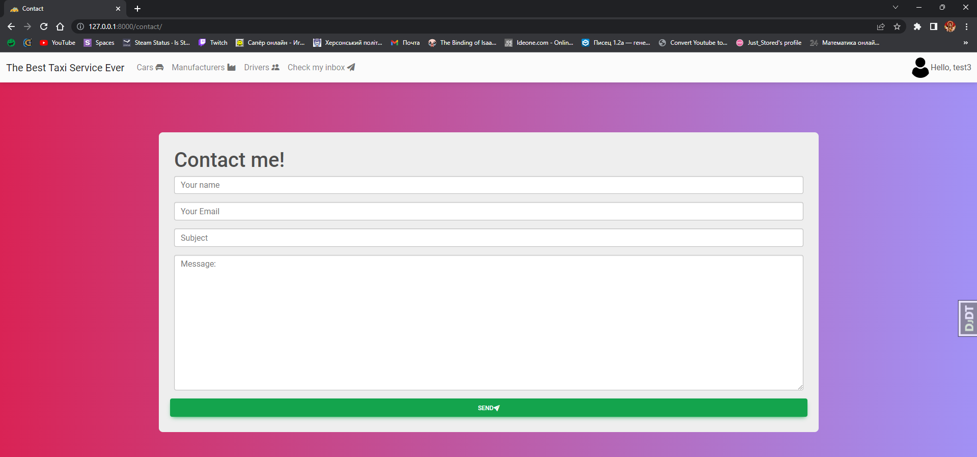 GitHub - IvanStored/best-taxi-ever: Django based project for managing cars, manufacturers and ...