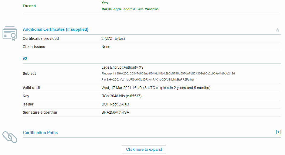 Android Only Issue With Ca Lets Encrypt Certificate · Issue 12277 · Rocketchatrocketchat · Github