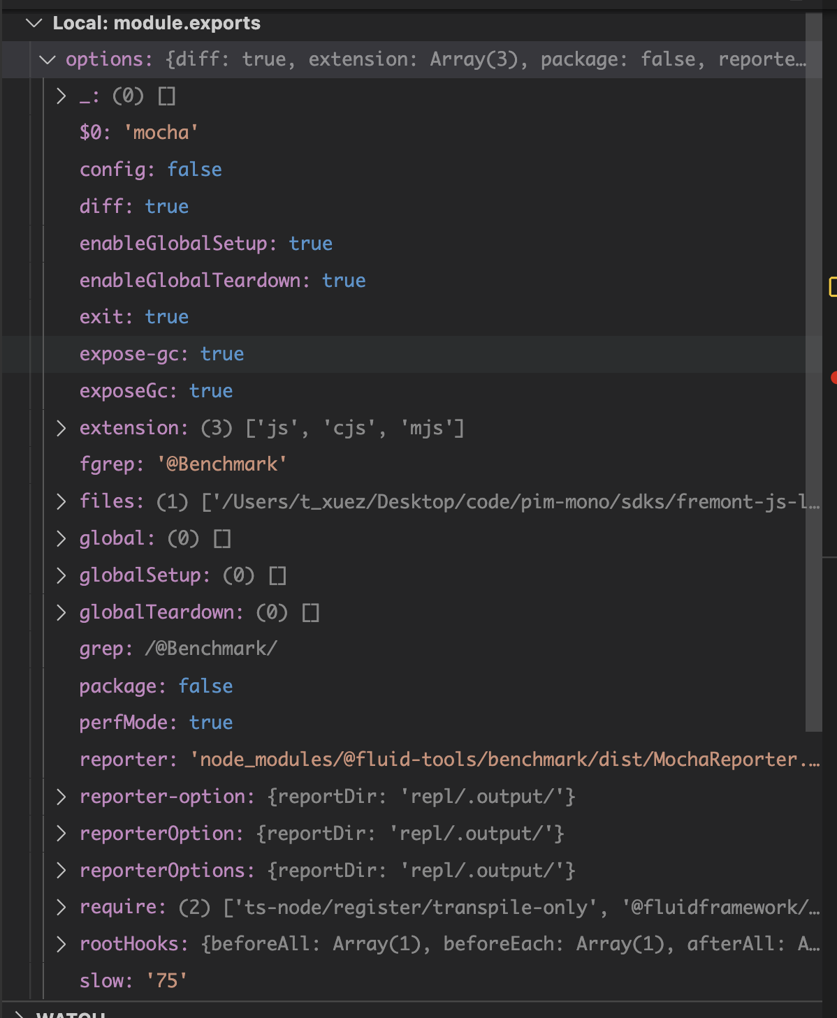 benchmark tool reportOptions usage · Issue #11201 · microsoft/FluidFramework · GitHub