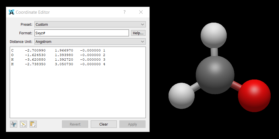 Atomic coordinate editor - Atom index · Issue #1317 · OpenChemistry ...