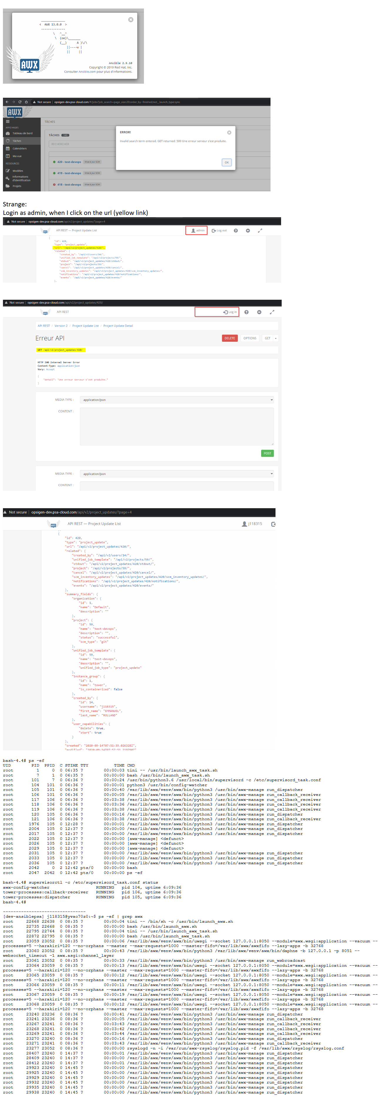 500 error after API call · Issue #7253 · ansible/awx · GitHub
