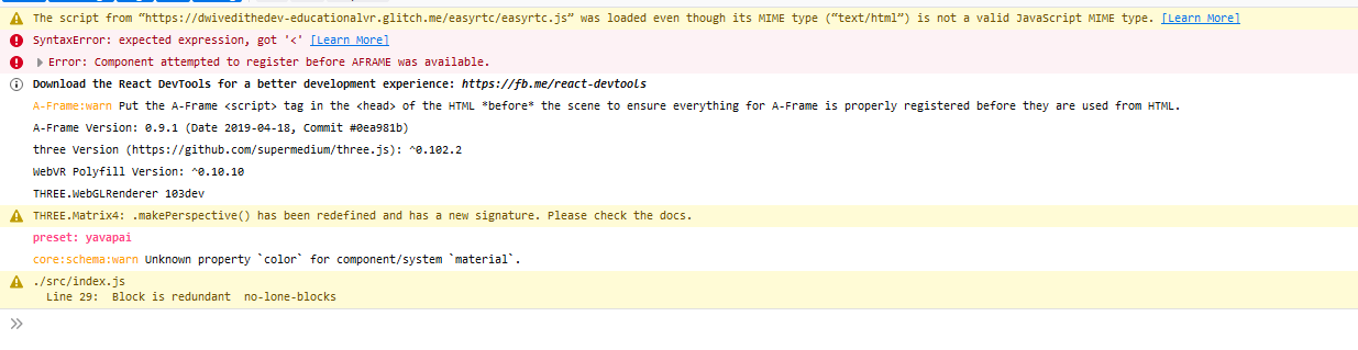 Clients are not appearing even though they are connected · Issue #158 · networked-aframe ...