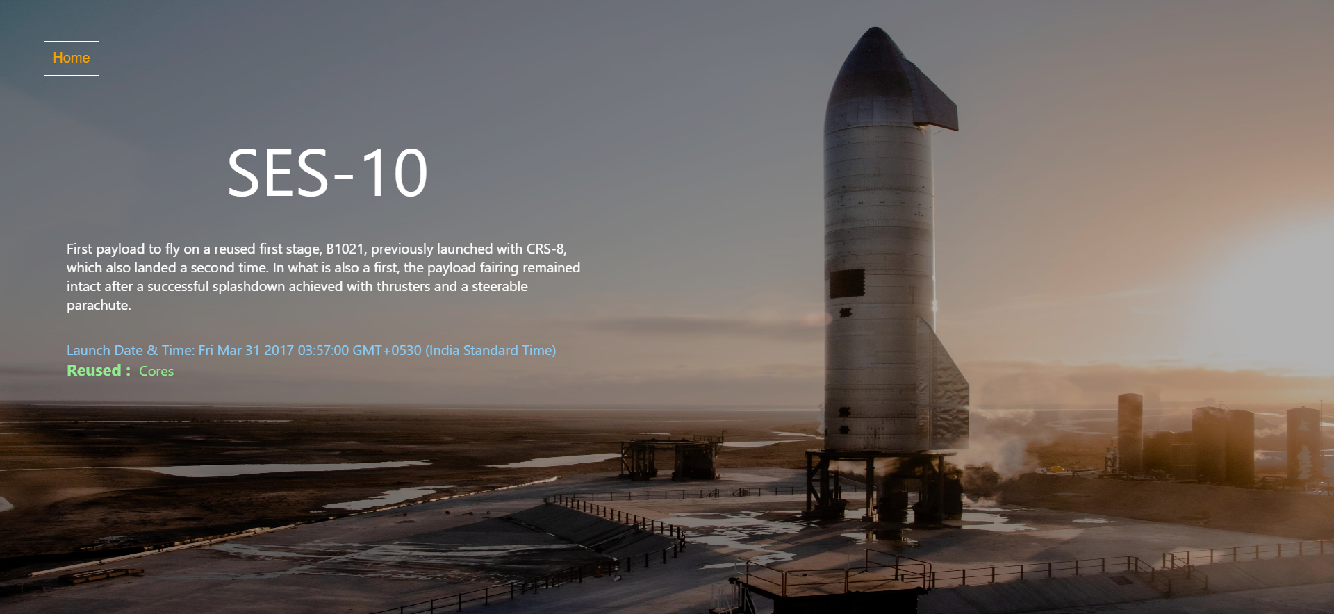 GitHub - AdityaSadana/SpaceX-Launchpads: This Website extracts the information about Launchpads ...